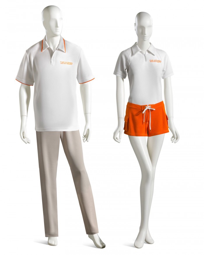 Custom Luxury Resort and Beach Resort Staff Uniforms, Poolside Apparel