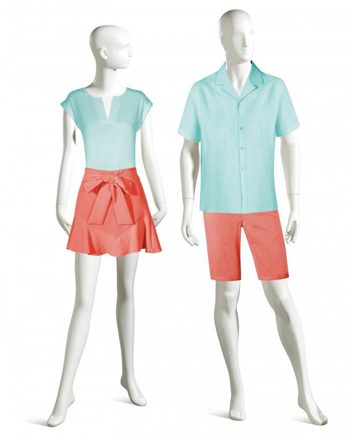 Custom Luxury Resort and Beach Resort Staff Uniforms, Poolside Apparel
